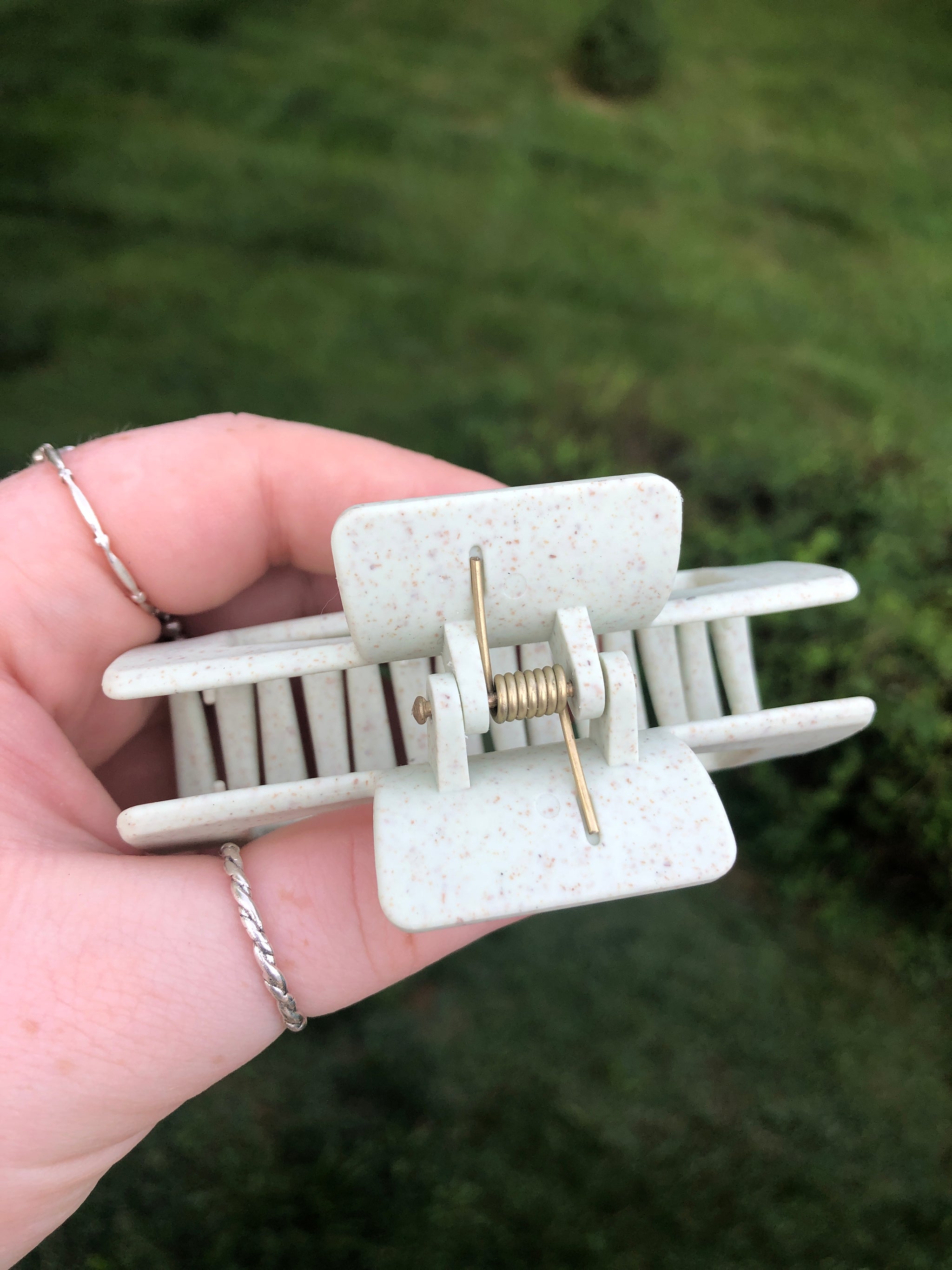 Pastel Green Claw Clip, Eco-Friendly